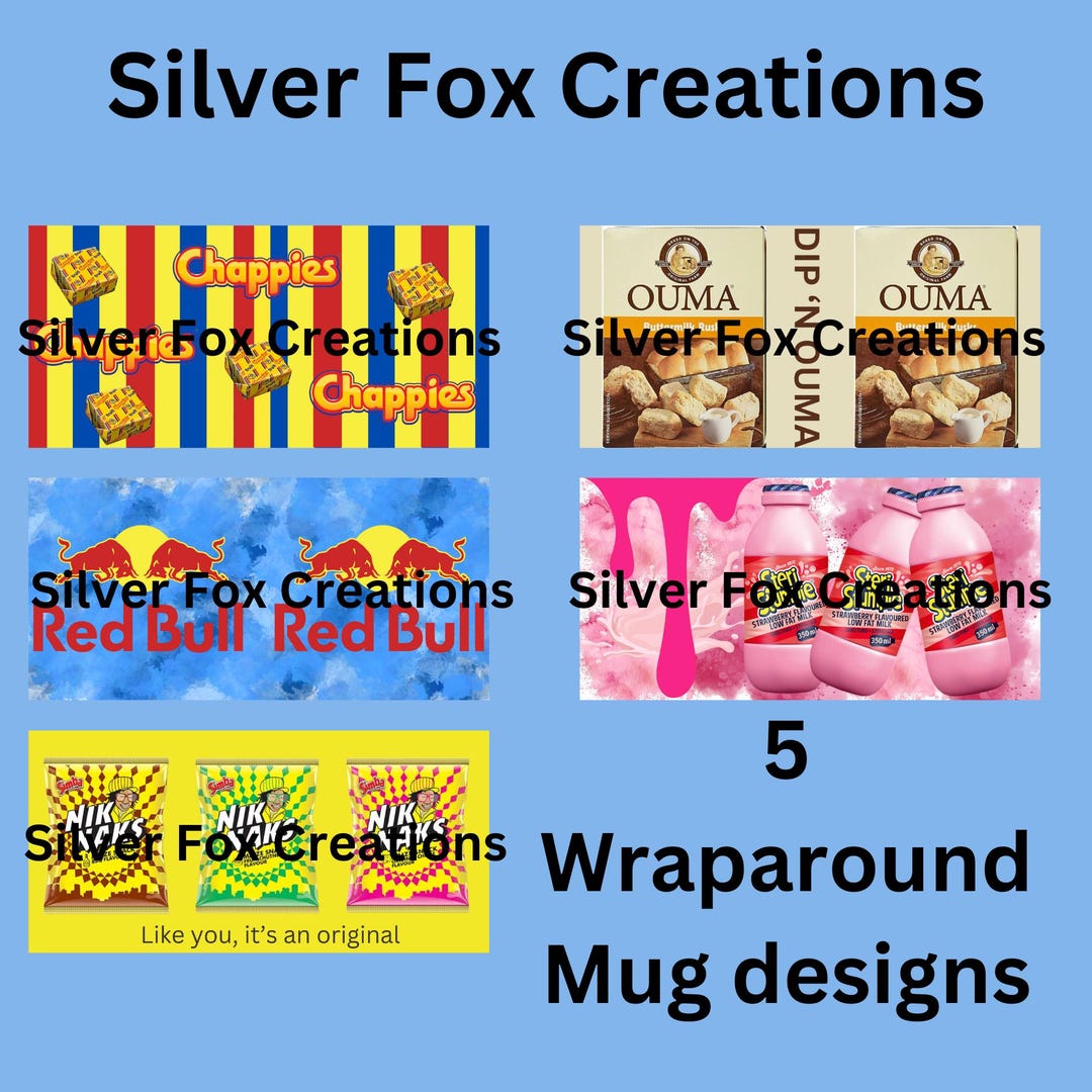 South African Mug Digital Design BUNDLE WRAPAROUND - Etsy
