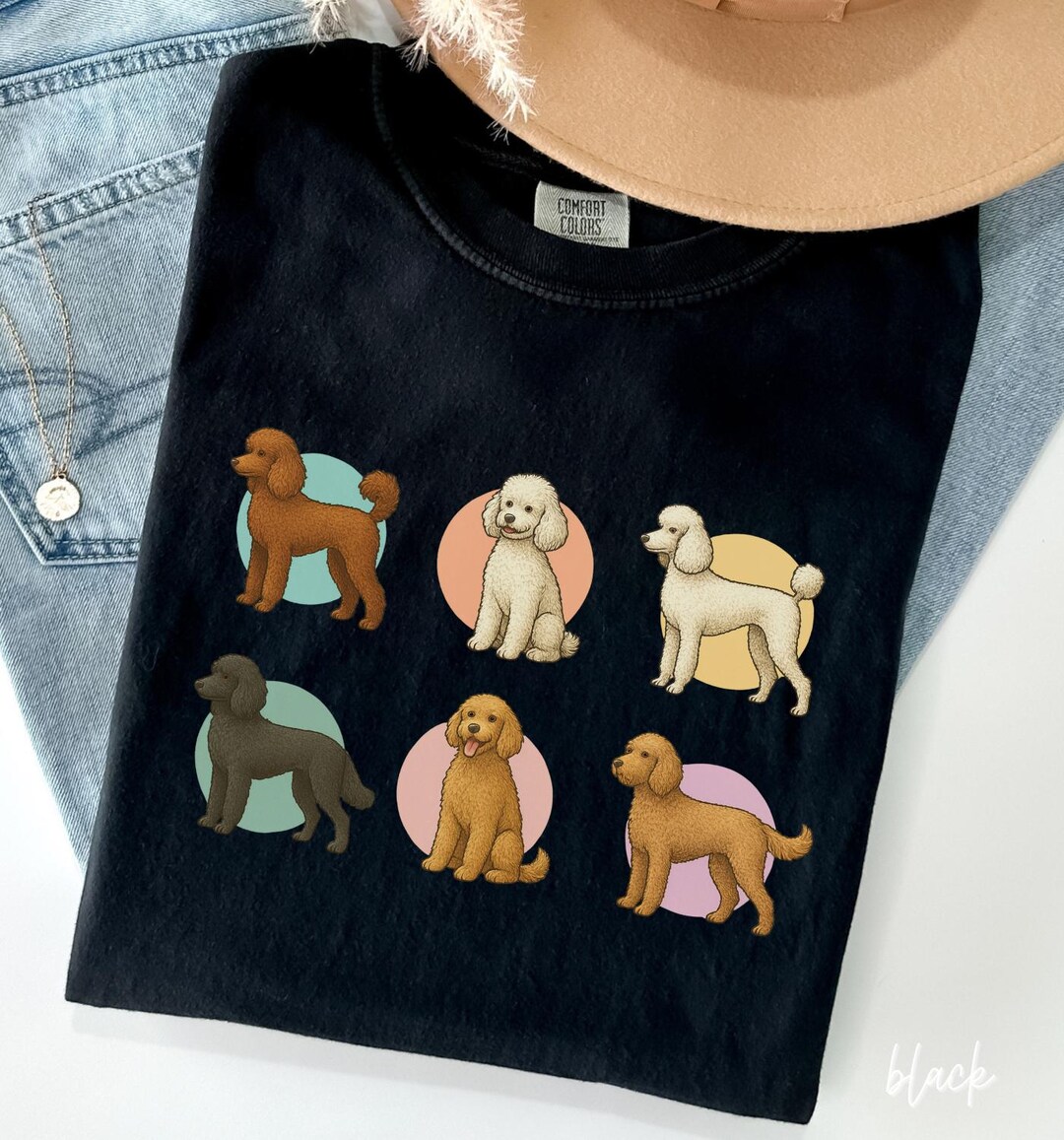 Poodles & Doodles T Shirt, Doodle Dog Lover Tee, Poodle Mom Shirt, Cute ...