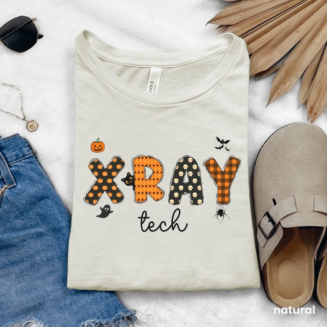 Creepy XRAY Tech T-shirt, Spooky X-ray Tech Halloween, Radiology Nurse ...