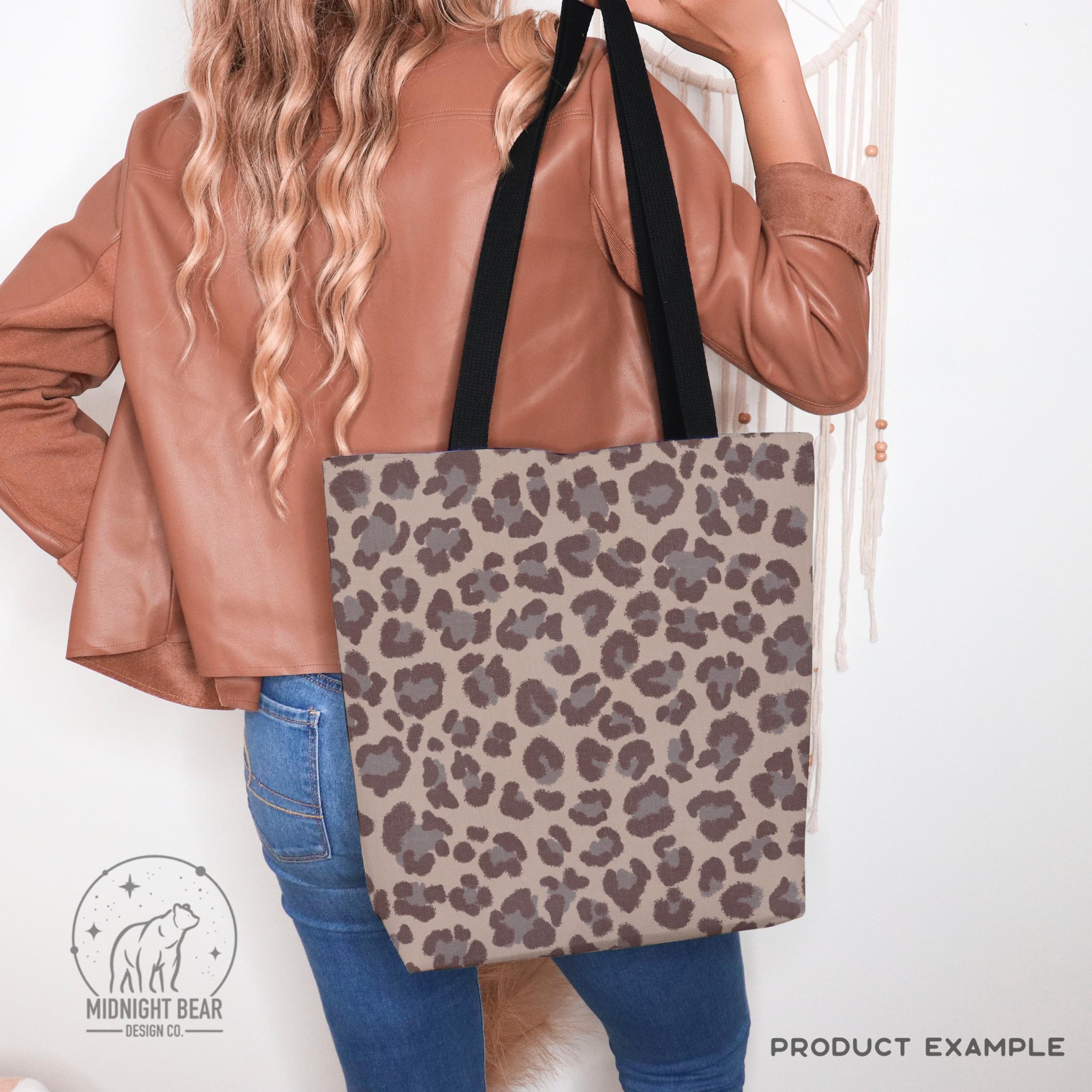 Neutral Leopard Print Seamless Pattern | Modern Taupe and Gray Animal ...
