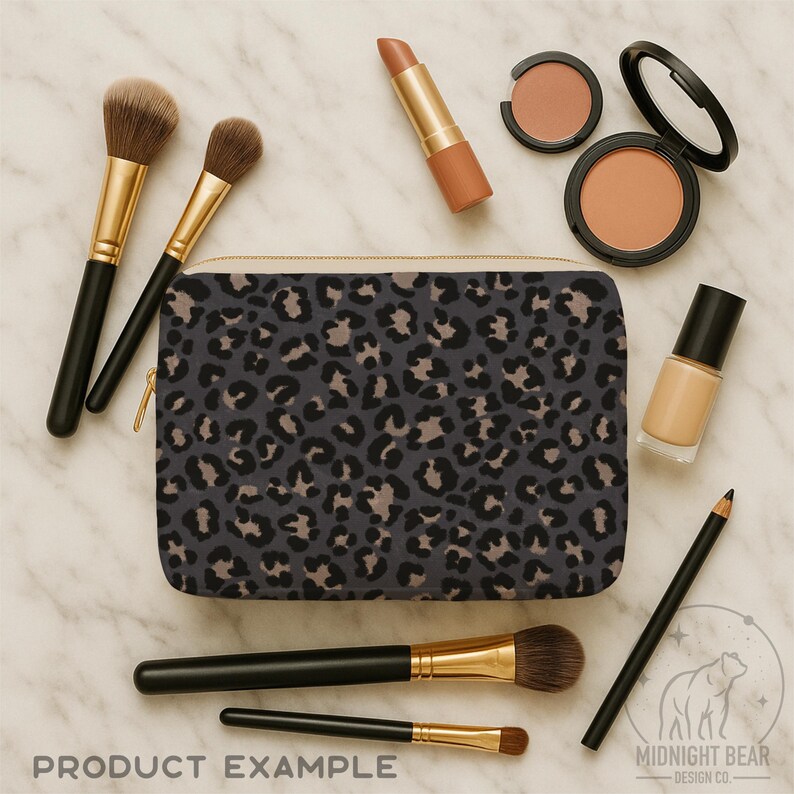 Black and Tan Leopard Print Seamless Pattern | Neutral Leopard Animal ...
