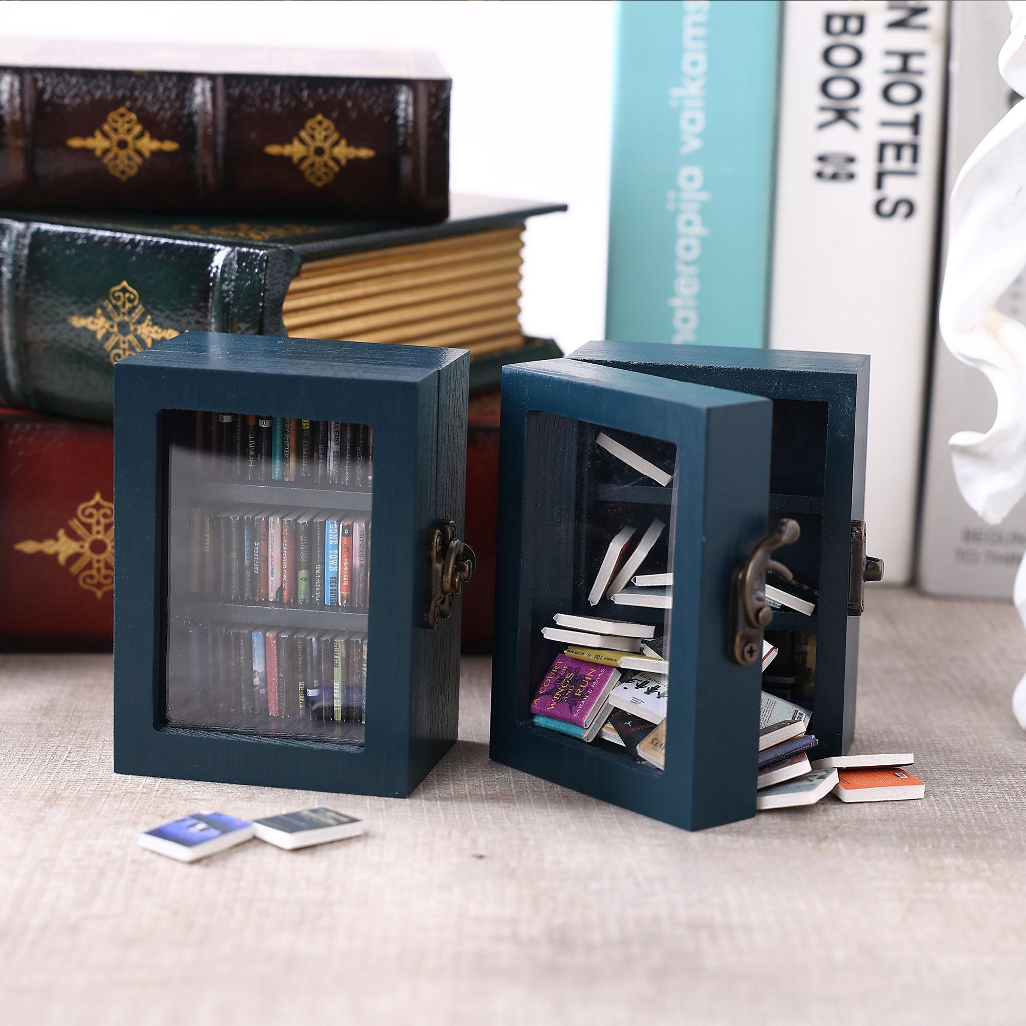 Personalized Pocket Bookshelf Custom Mini Book Display for Home, Gift ...