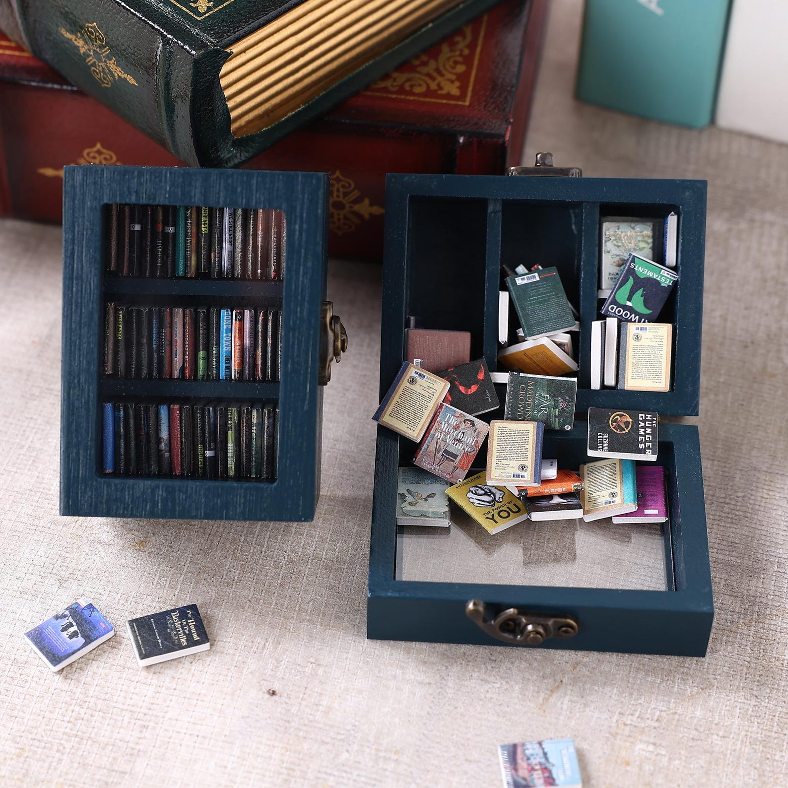 Personalized Pocket Bookshelf Custom Mini Book Display for Home, Gift ...