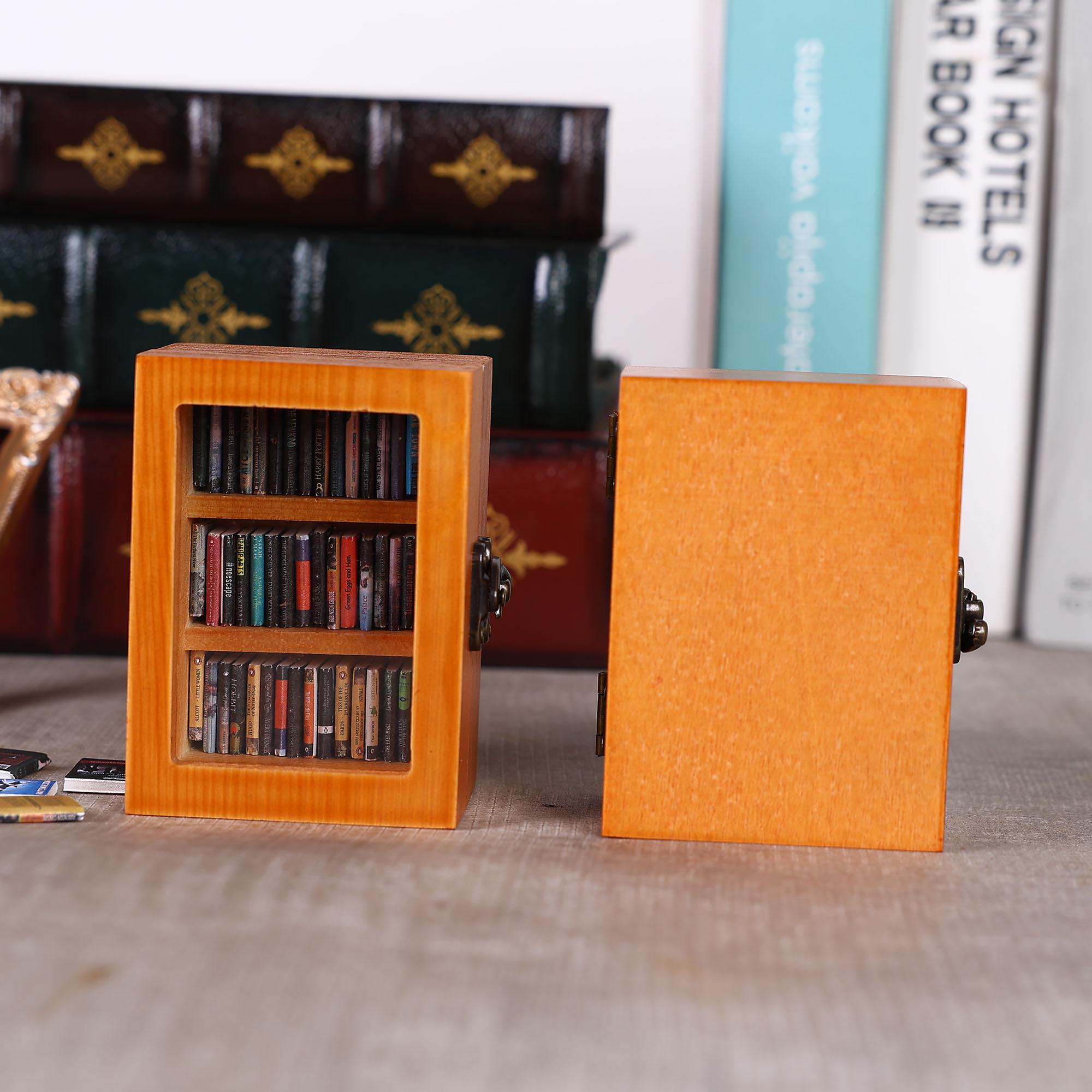 Personalized Pocket Bookshelf Custom Mini Book Display for Home, Gift ...