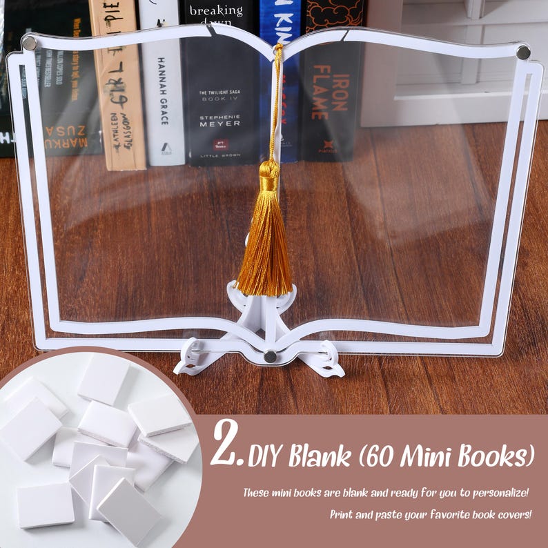 Personalized Digital Book Display – White Shelf Sign for E-books Read ...