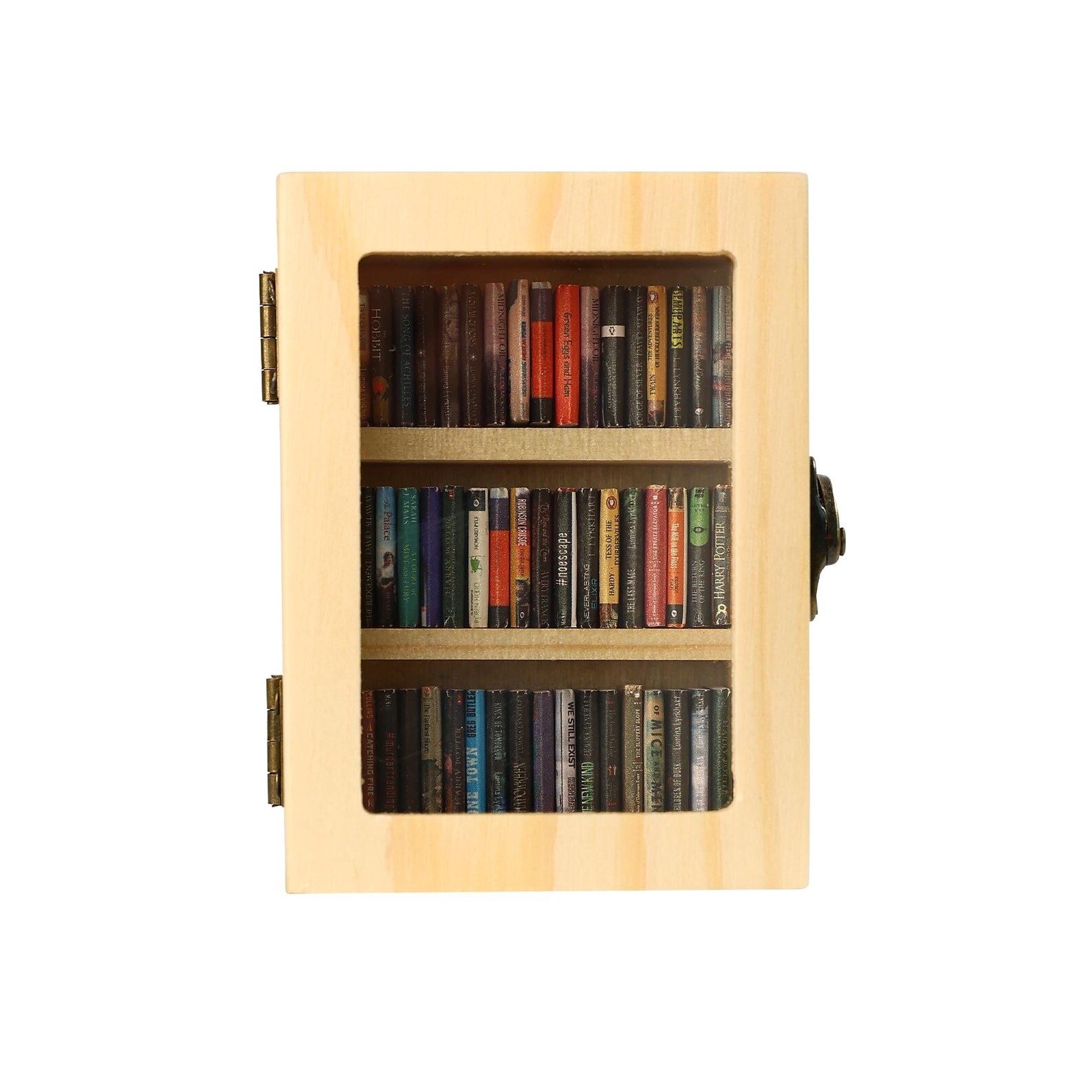 Personalized Pocket Bookshelf Custom Mini Book Display for Home, Gift ...