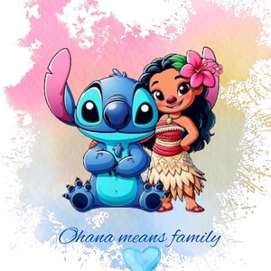 Stitch & Moana - Etsy
