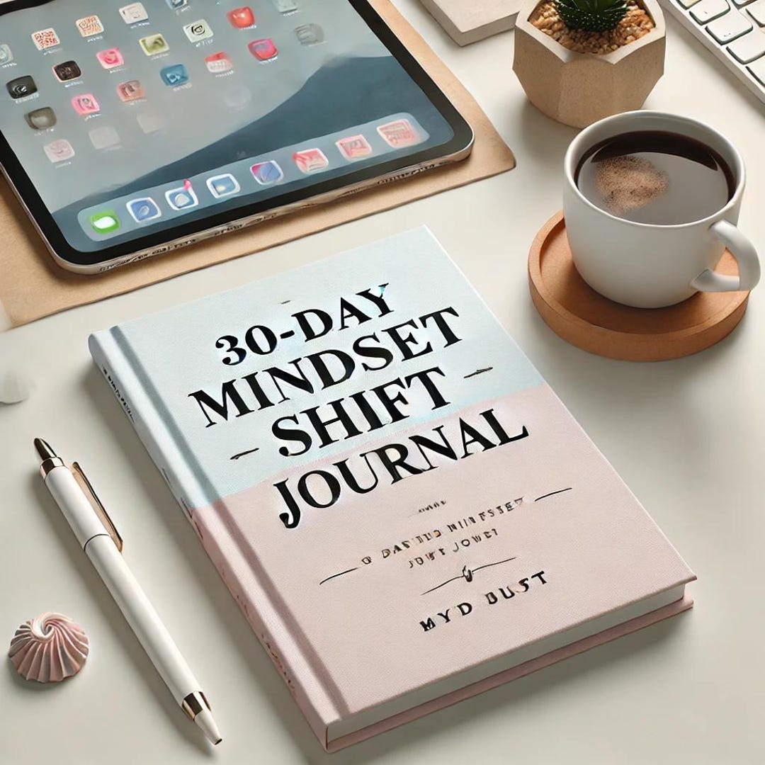 30-day Mindset Shift Journal | Self-improvement Productivity Workbook ...