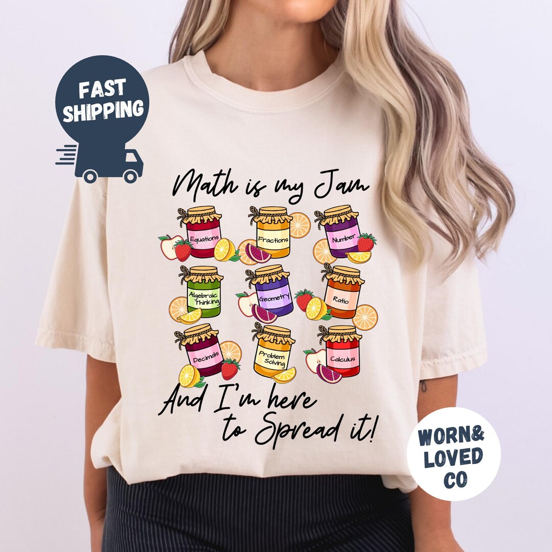 Math Teacher Shirt, Math is My Jam T-shirt, Math Lover Tee, Math ...