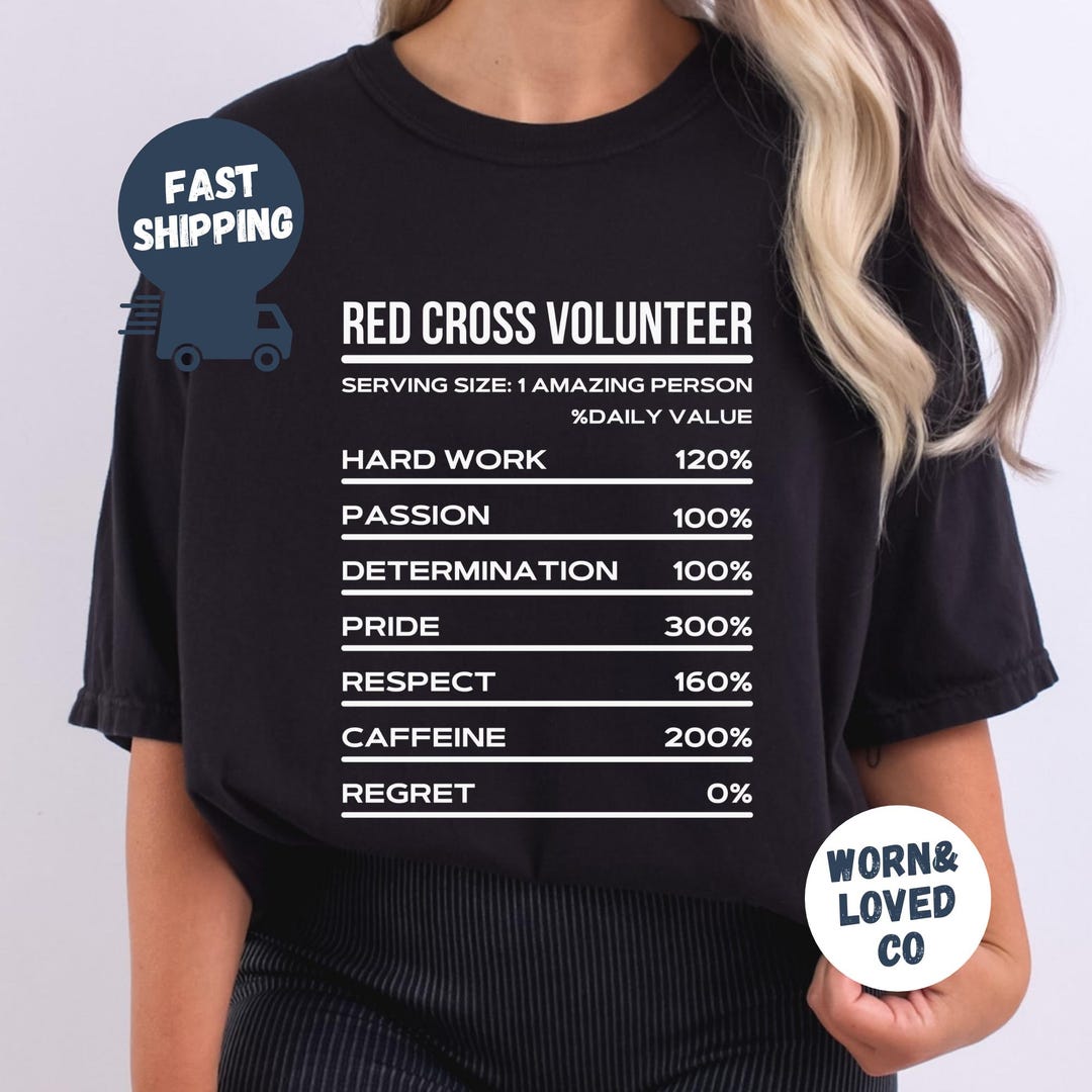 American Red Cross Shirt, Red Friday T-shirt, We Wear Red Remember ...