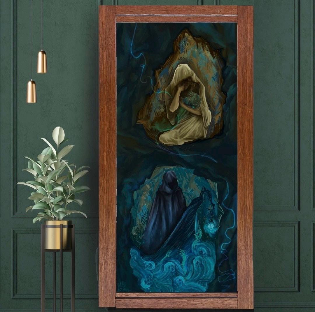 The River Styx- Signed Painting, Fine Art Print, Wall Decor, Small ...