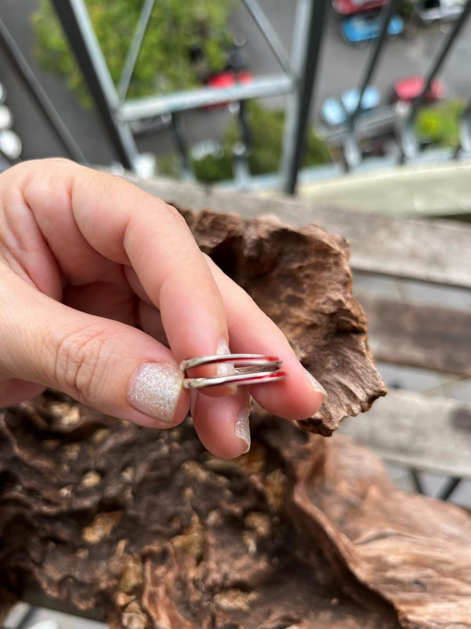 925 STERLING SILVER Destined Threads Matching Rings, Red Ring, Free ...