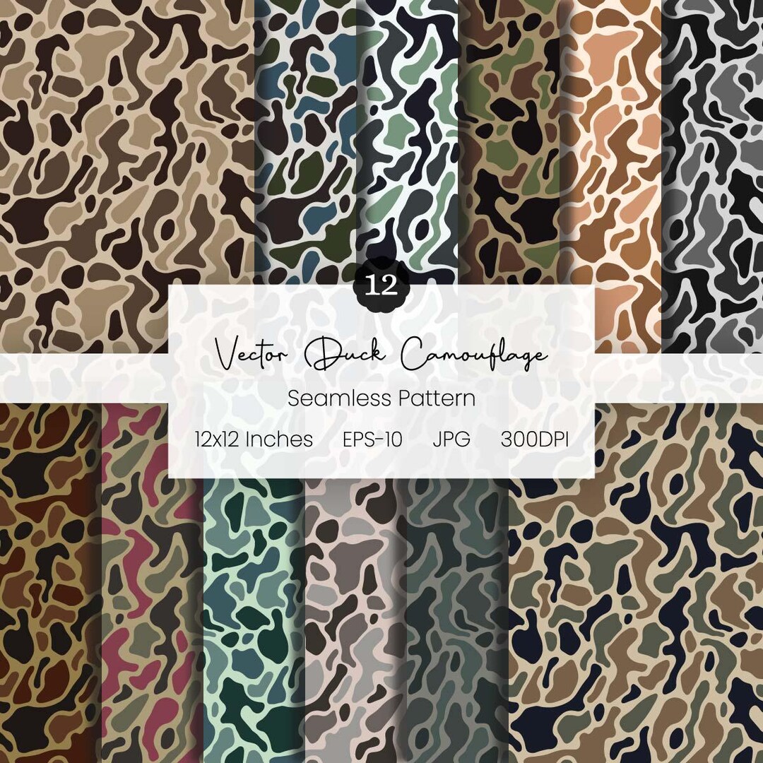 Marsh Camouflage Background | Seamless Pattern | Duck Hunting ...