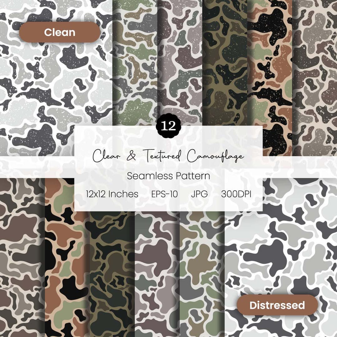 12 Marsh Camouflage Design | Old School Camouflage Background | Vector ...