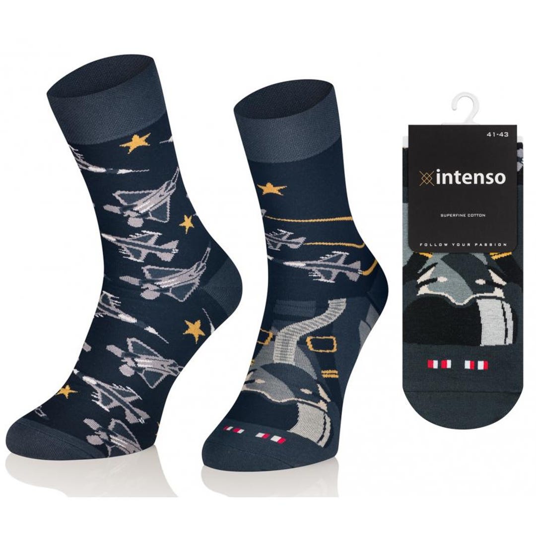 Fighter Jet Socks: Pilot Gift, Unisex Cotton Blend, Colorful Mismatched ...