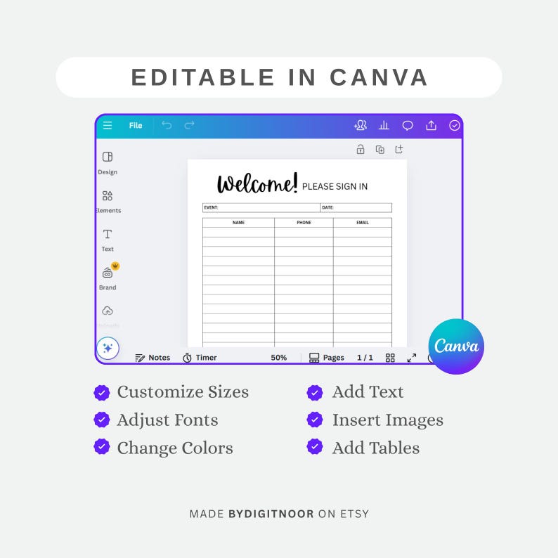Event Sign in Sheet Template: Open House, Meeting, Realtors (PDF ...