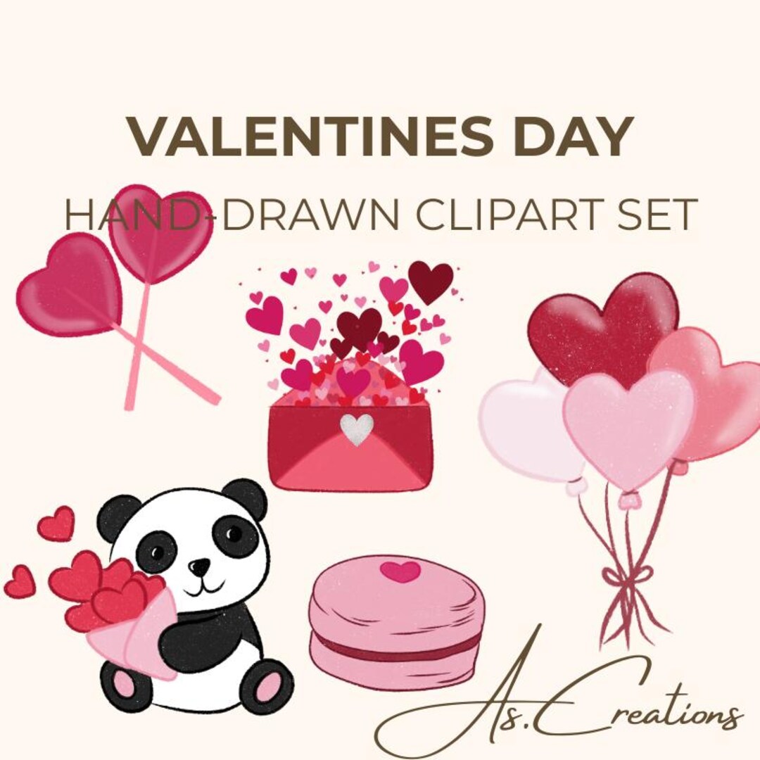 Valentine's Day Clipart PNG | Cute Love Cliparts | Hearts, Bows ...