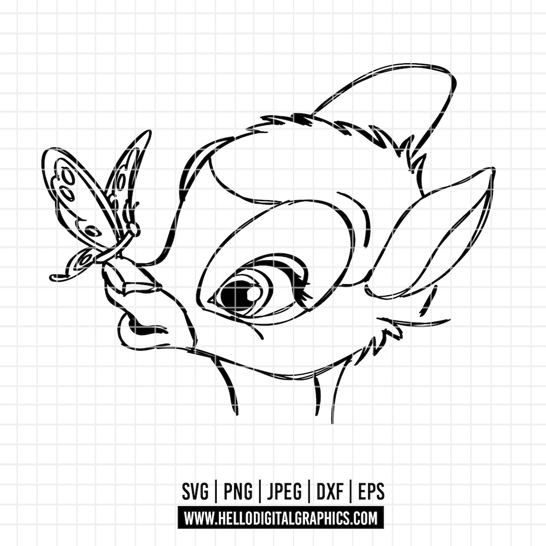 2299 - Bambi SVG, EPS, PNG - Bambi Iconic Scenes Clipart. Disney Bambi ...