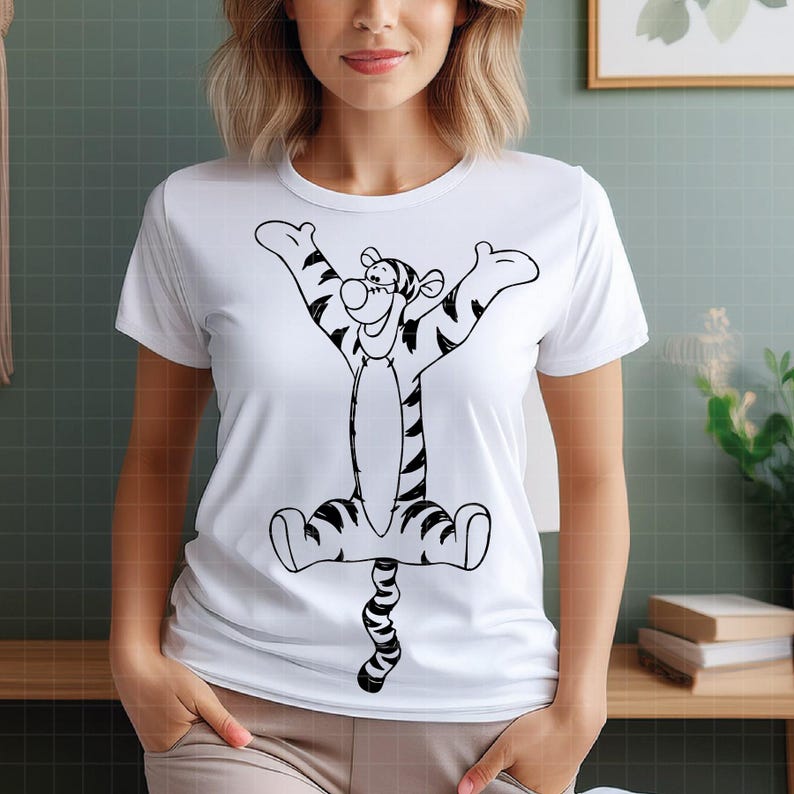 3049 - Tigger SVG, EPS, PNG - Winnie the Pooh Clipart Vector. Tigger ...