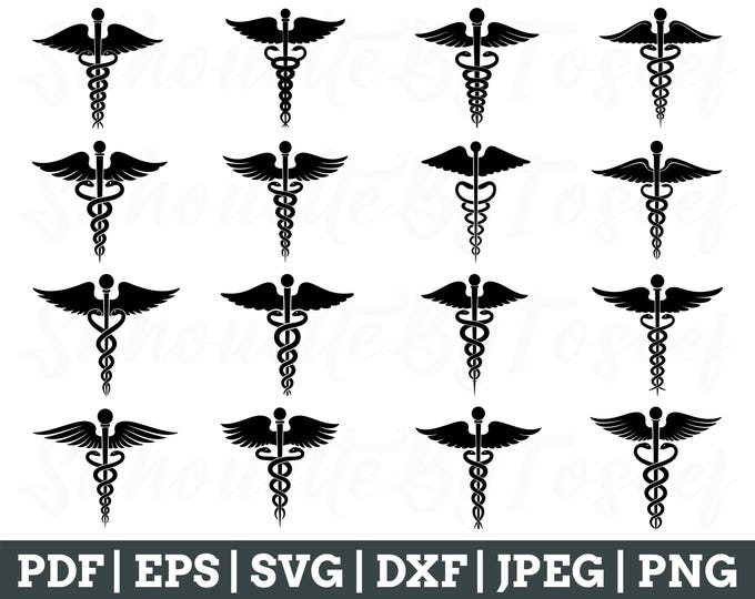 Caduceus SVG, Caduceus Mandala SVG, Medical Symbol, Caduceus SVG Files ...