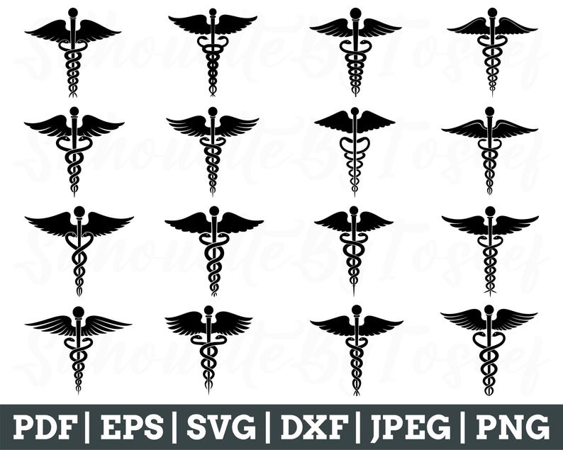 Caduceus Symbol Svg, Caduceus Cut File, Medical Symbol, Caduceus ...
