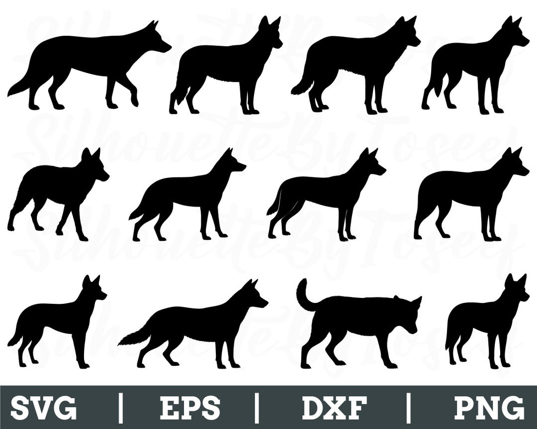 Dingo Svg, Dingo Cut File, Dingo Silhouette, Dingo Vector, Dingo Dxf ...