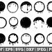 Dripping Circles Svg, Dripping Circle Cut File, Circle Silhouette ...