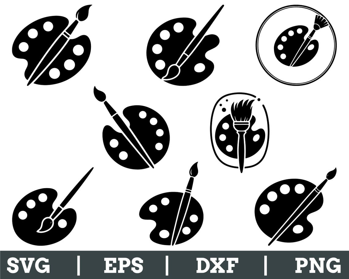 Handmade Paint Art Svg, Dxf, Png - Etsy
