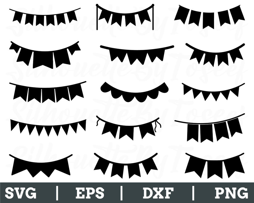 Party Banner Svg, Party Banner Silhouette, Party Banner Vector, Party ...