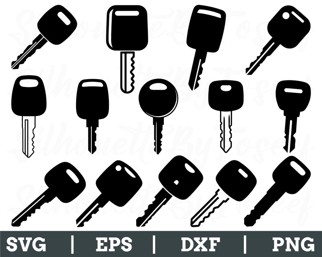 Car Keys Svg, Car Key Silhouette, Car Key Vector, Car Key Dxf, Png - Etsy
