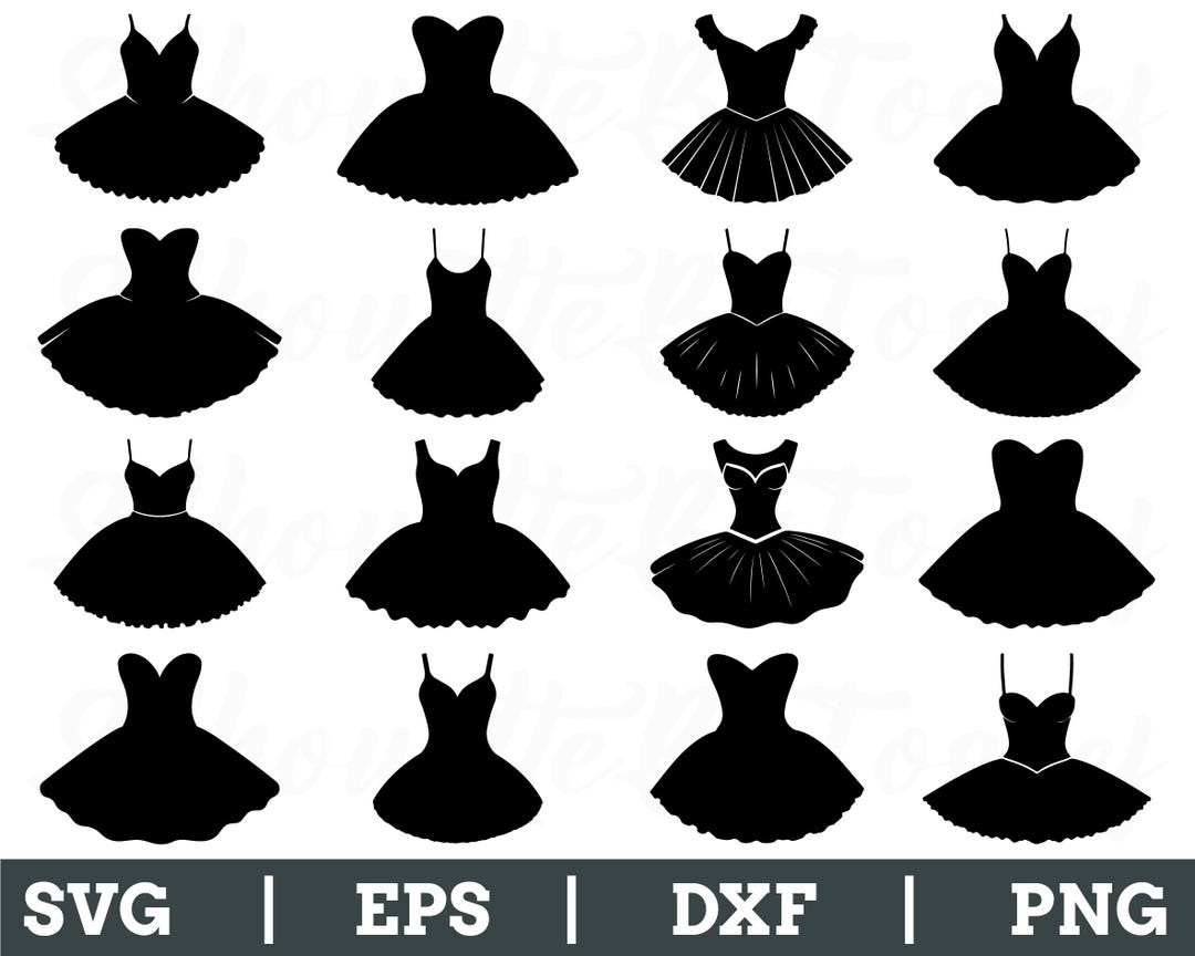 Tutu Svg, Tutu Silhouette, Tutu Cut File, Tutu Vector, Dxf, Png - Etsy