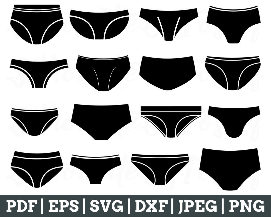 Underwear Svg, Underwear Cut File, Underwear Silhouette, Unisex ...