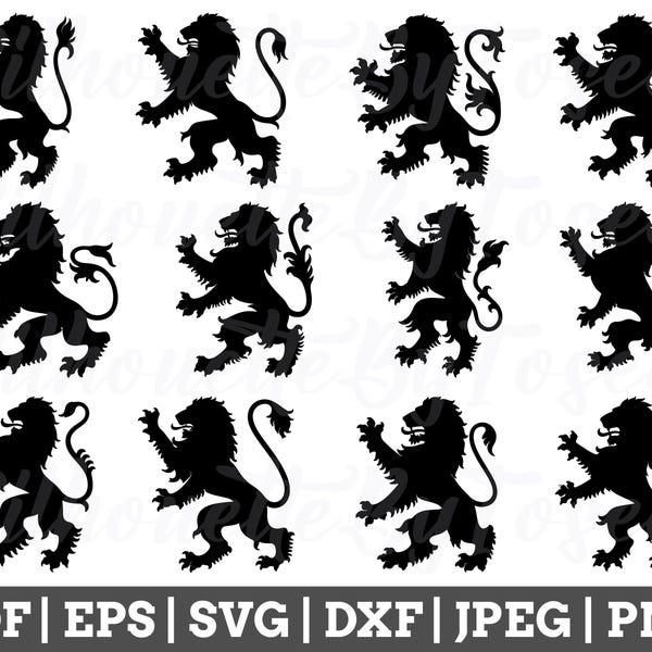 Lion Logo With Crown - Etsy