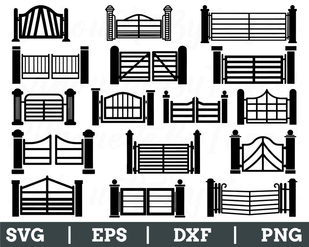 Ranch Gate Svg, Ranch Gate Vector, Ranch Gate Cut File, Ranch Gate Dxf ...