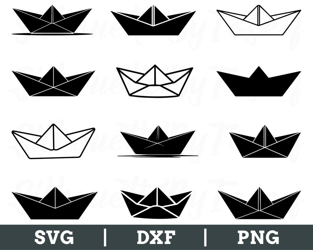 Paper Boat Svg, Paper Boat Cut File, Paper Boat Vector, Paper Boat ...