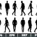 Man Walking Svg, Man Walking Silhouette, Man Walking Cut File, Dxf, Png ...
