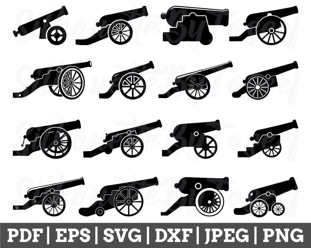 Cannon Svg, Cannon Cut File, Cannon Cricut, Cannon Cut File, Cannon Dxf ...