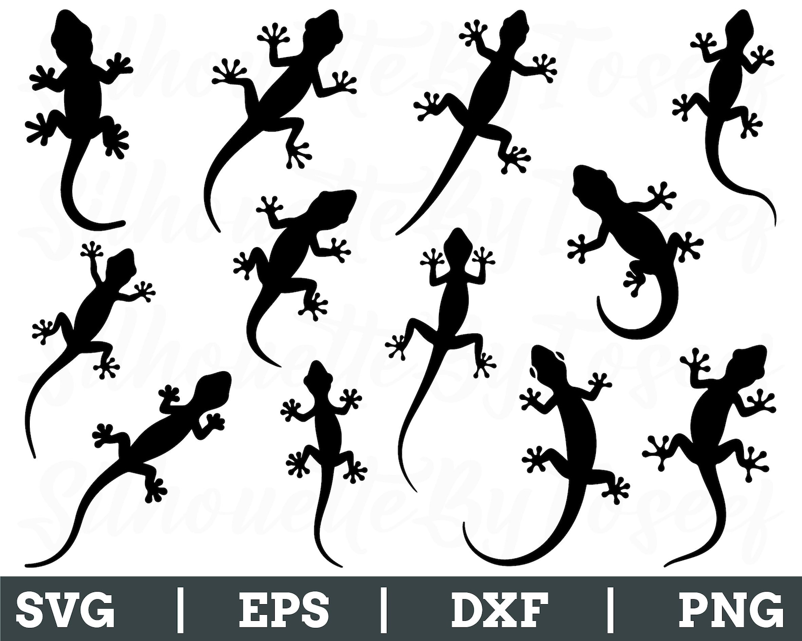 Gecko Svg, Gecko Silhouette, Gecko Vector, Gecko Dxf, Png - Etsy