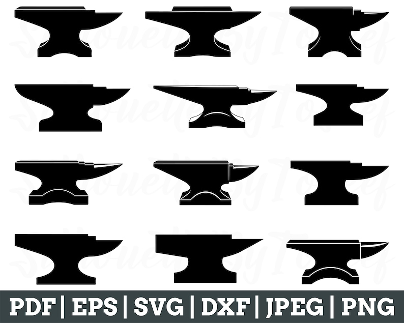Anvil Svg, Anvil Silhouette, Anvil Cut File, Anvil Cricut, Jpeg, Png - Etsy