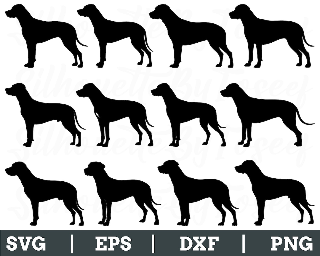 Rhodesian Ridgeback Dog Svg, Rhodesian Ridgeback Silhouette, Rhodesian ...