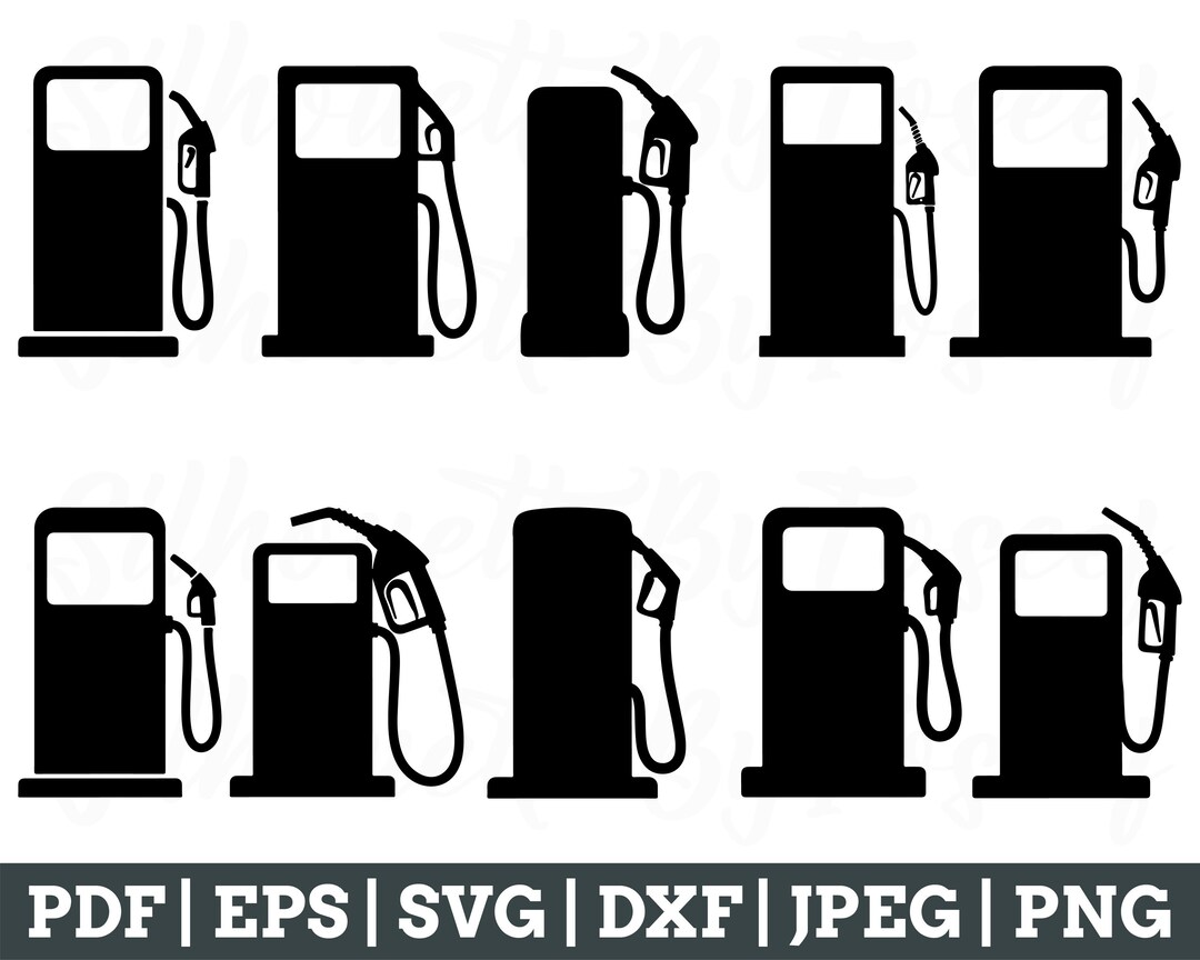 Gas Station Svg, Gas Station Cut File, Gas Pump Vector, Jpeg, Png - Etsy