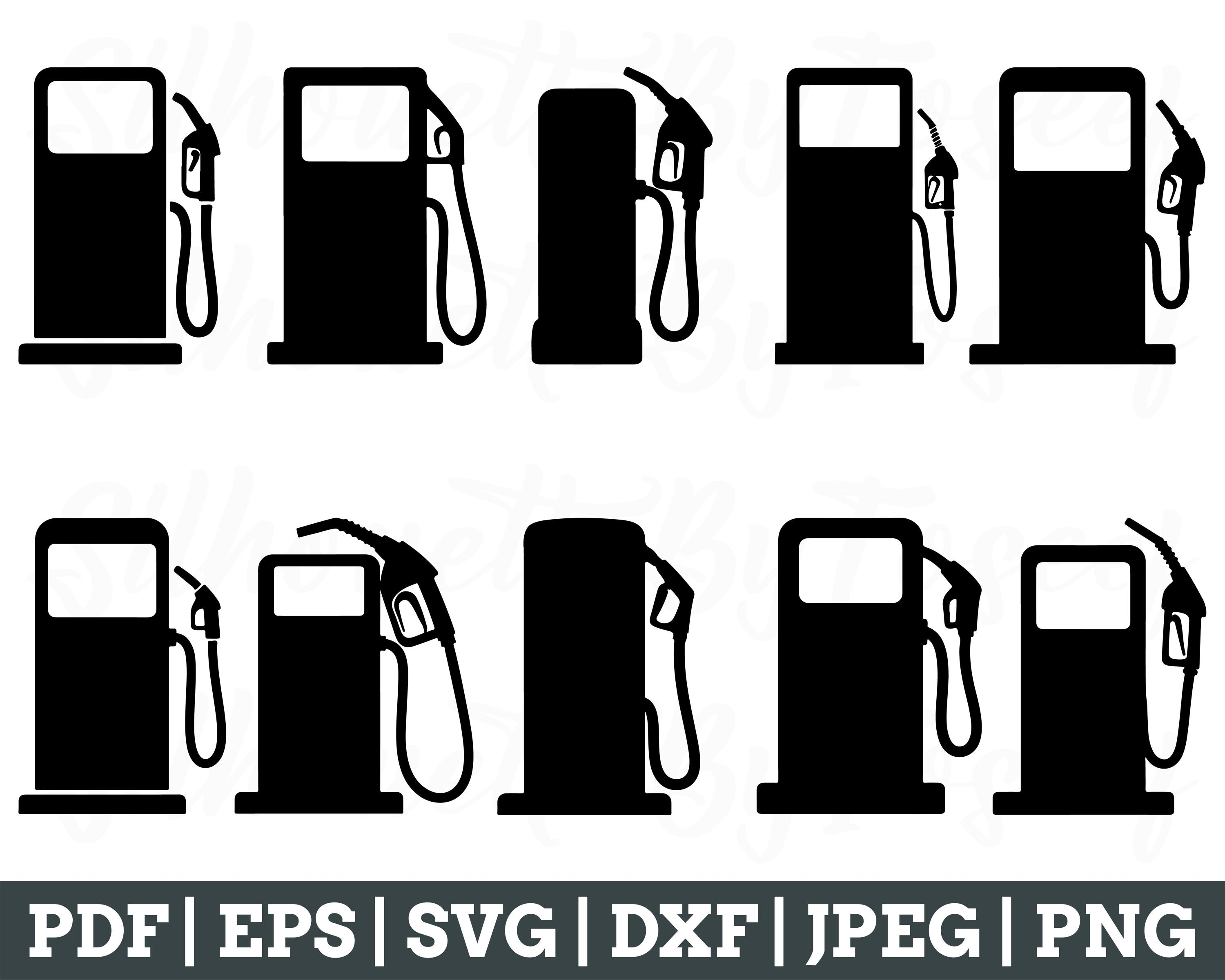 Gas Station Svg, Gas Station Cut File, Gas Pump Vector, Jpeg, Png - Etsy