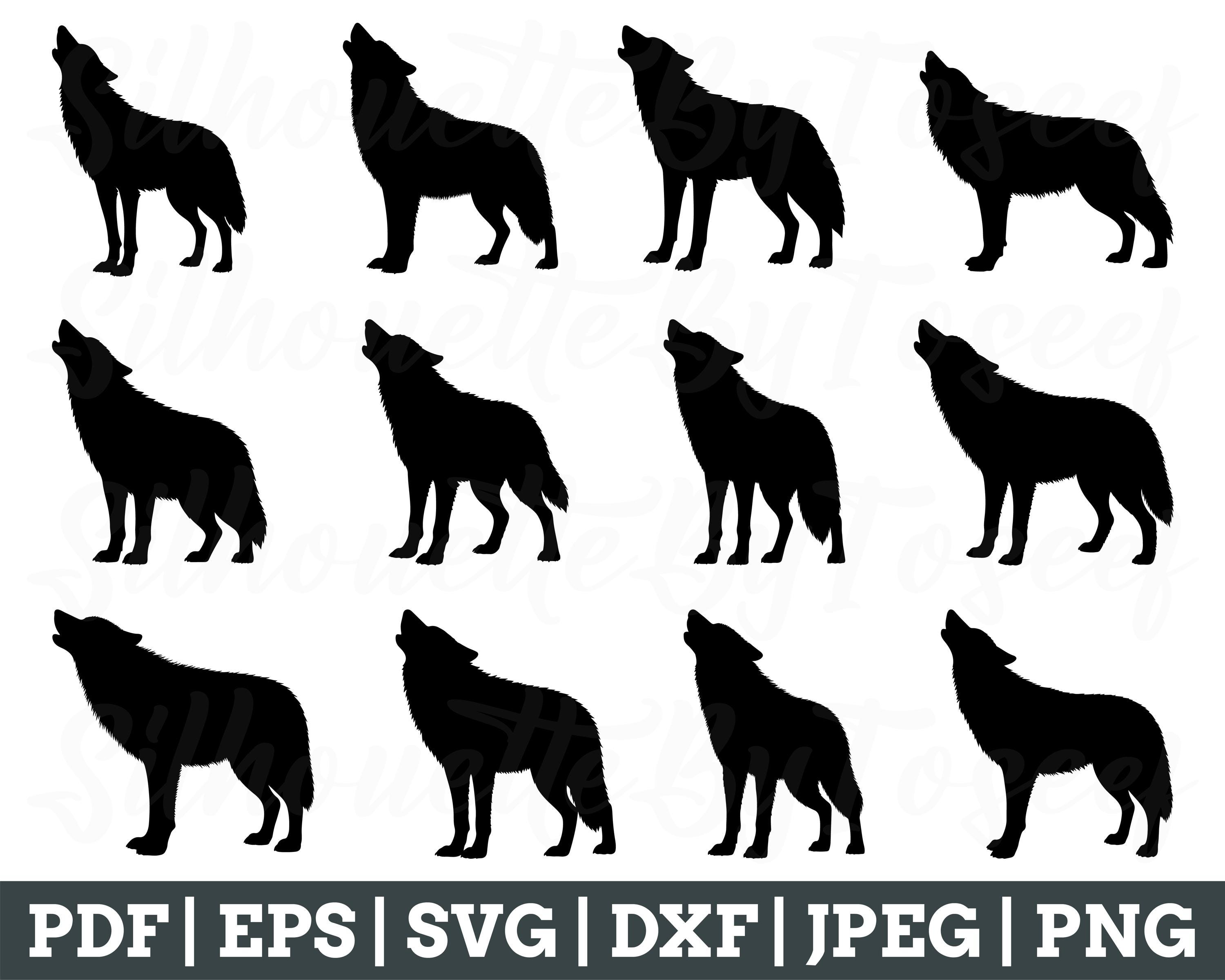Howling Wolf Svg, Howling Wolf Vector, Howling Wolf Cricut, Jpeg, Png ...