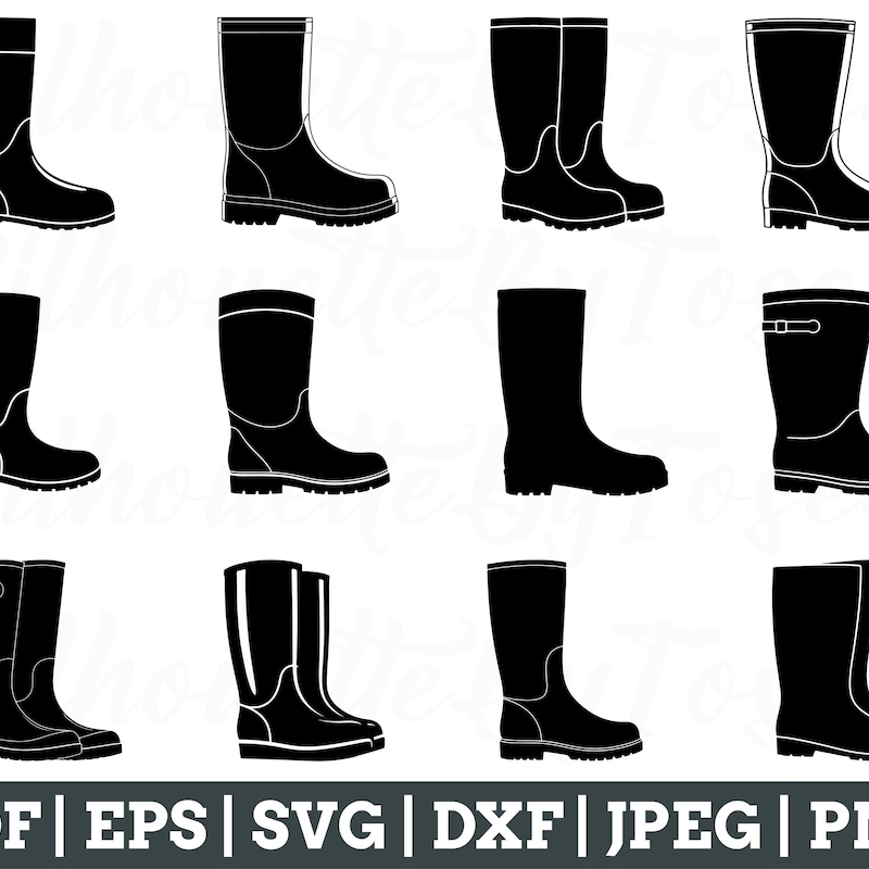 Rain Boot Illustration - Etsy