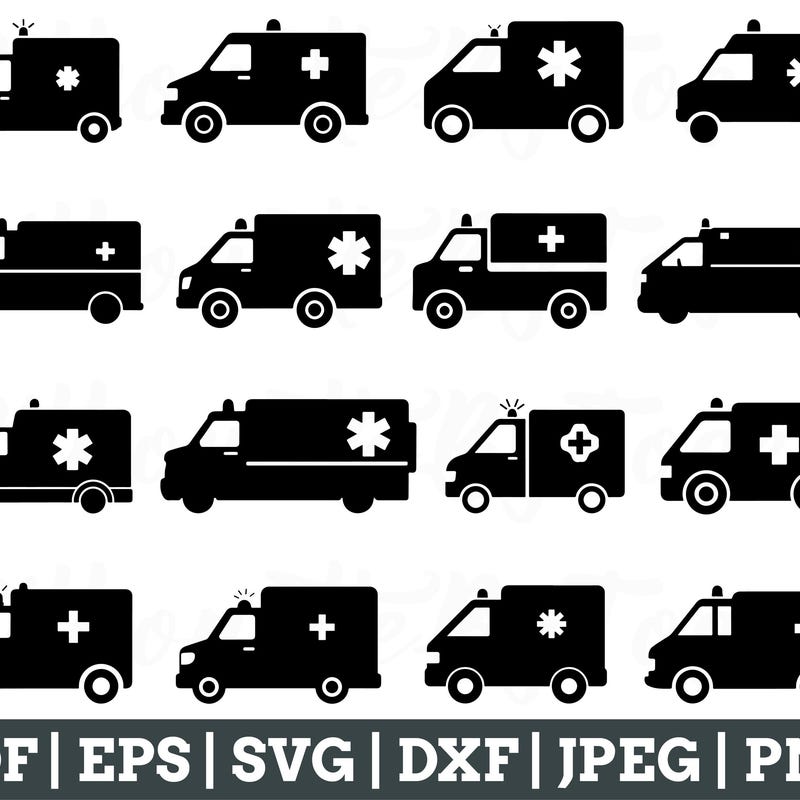 Ambulance Svg - Etsy