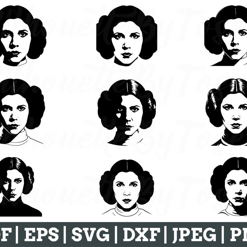 Princess Leia Svg - Etsy