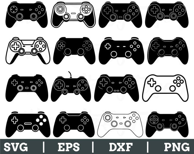 Game Controller Svg, Controller Silhouette,controller Cricut, Remote ...