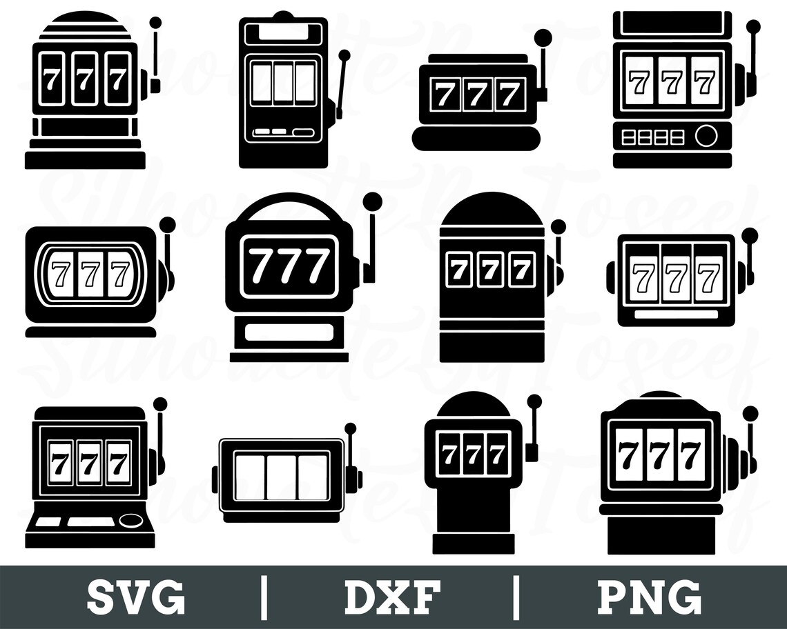 Slot Machine Svg, Slot Machine Cut File, Slot Machine Vector, Slot ...