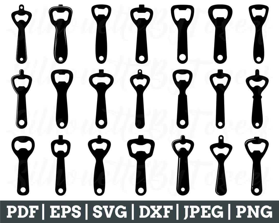Bottle Opener Svg, Bottle Opener Cut File, Bottle Opener Silhouette ...