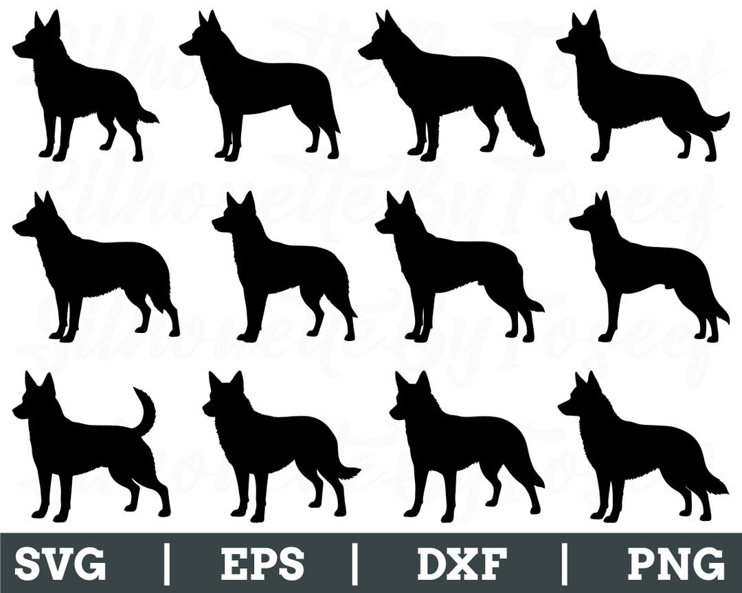 Australian Kelpie Dog Svg, Kelpie Dog Silhouette, Australian Kelpie ...